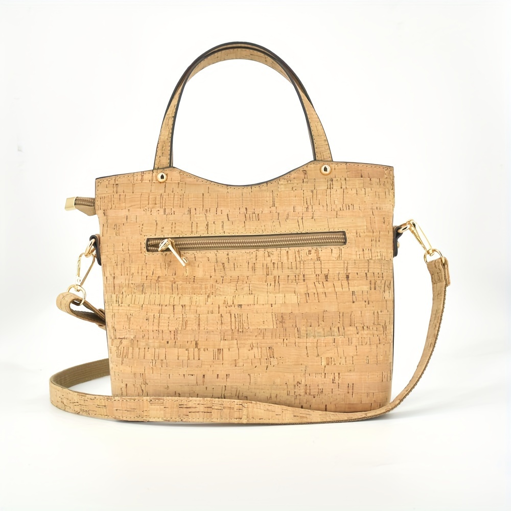 Floral Print Cork Tote Bag - HZCORK