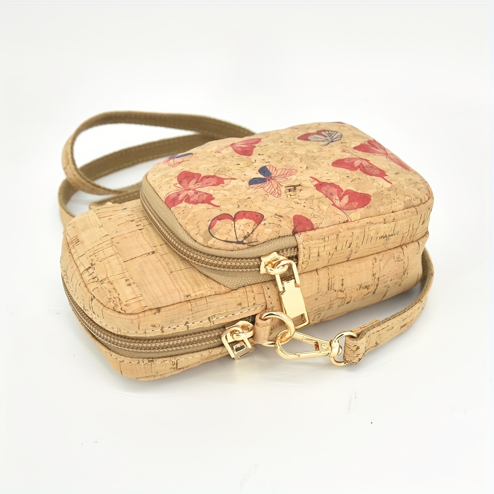 Fashion Printed Cork Crossbody Bag - HZCORK