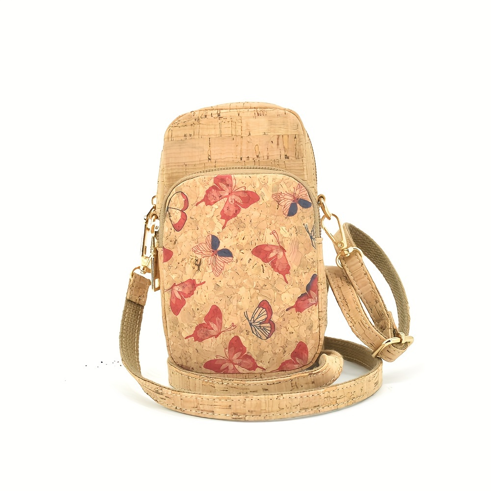 Fashion Printed Cork Crossbody Bag - HZCORK